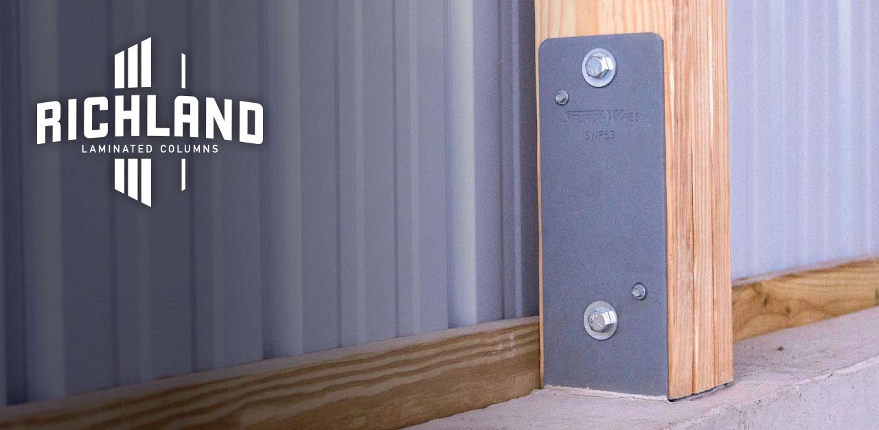 Heavy duty anchor brackets for building post frame structures on ...